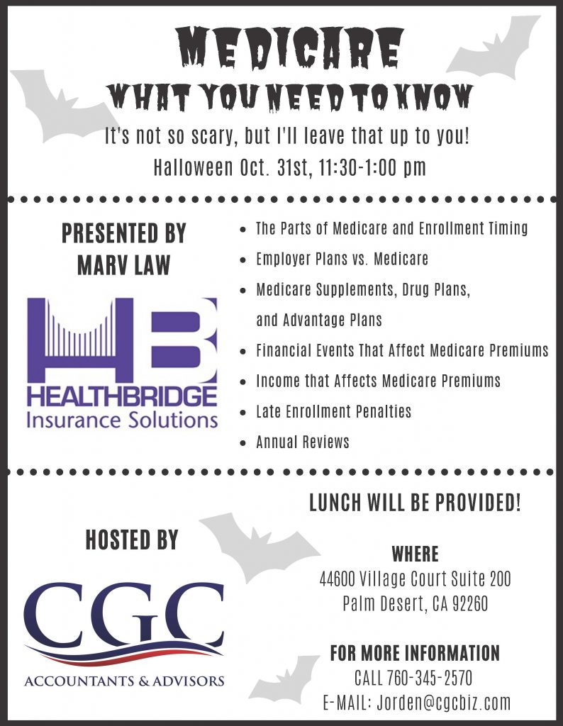 Medicare: What You Need to Know – Greater Coachella Valley Chamber of ...